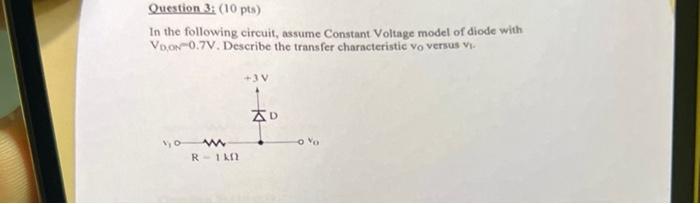 Solved In the following circuit, assume Constant Voltage | Chegg.com