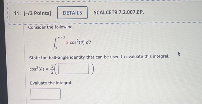 Solved Evaluate the integral using integration by parts with | Chegg.com