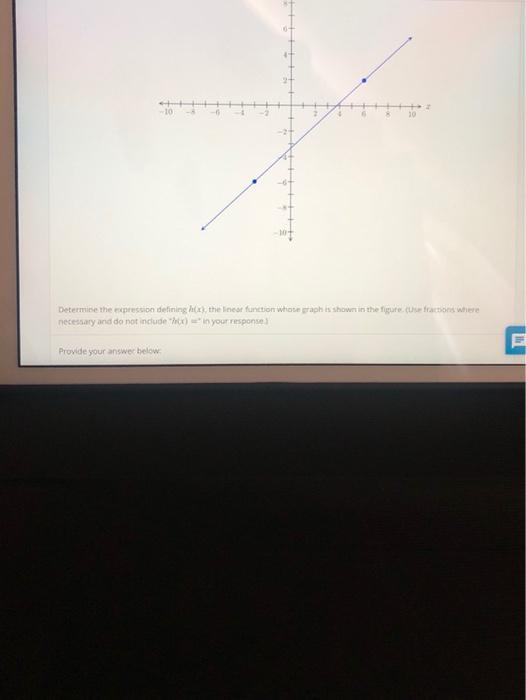 Solved 10 Determine The Expression Defining The Linear 0571