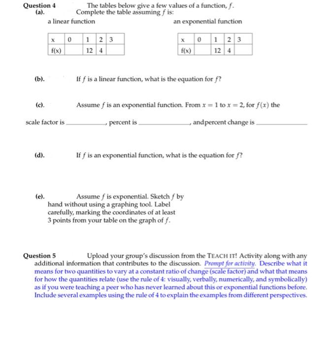 Solved Please answer questions 4 and 5 as well. Answer only | Chegg.com
