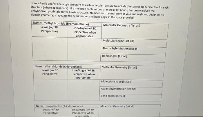 Solved Draw a Lewis and/or line angle structure of each | Chegg.com