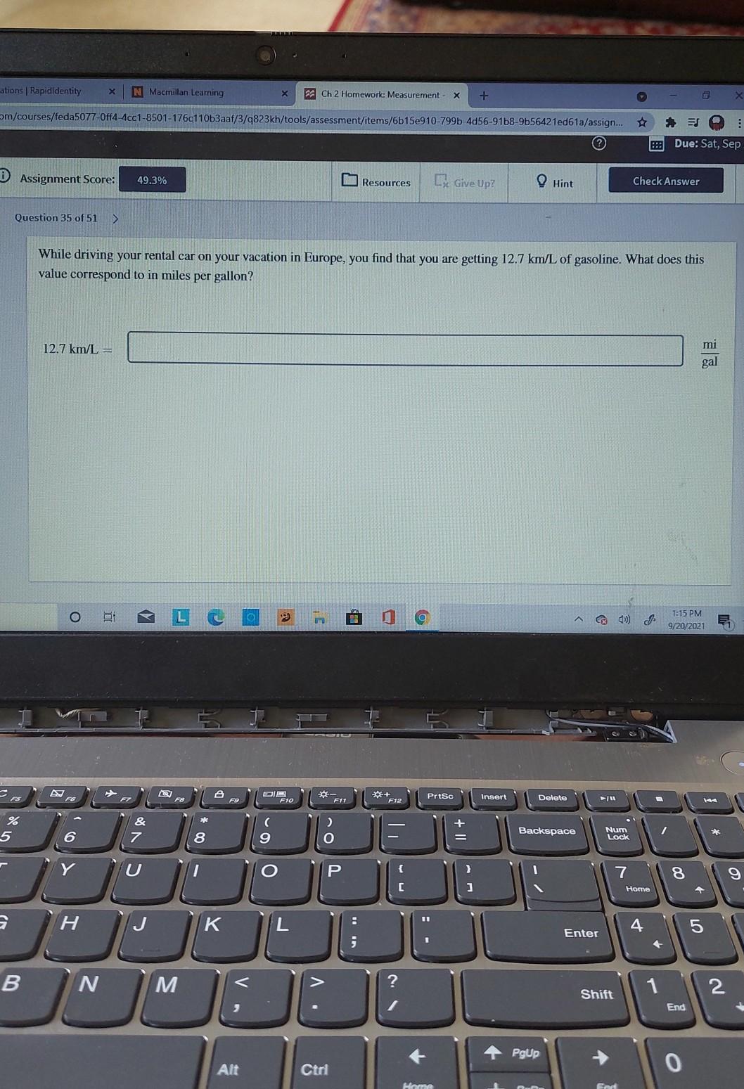 Solved rations Rapididentity N Macmillan Learning X - Ch 2 | Chegg.com