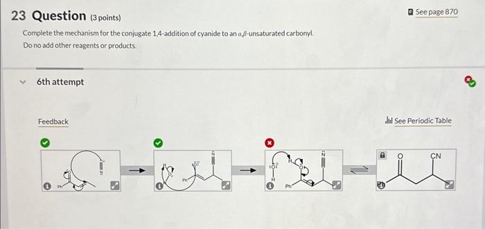 Solved Complete the mechanism for the conjugate 1,4-addition | Chegg.com