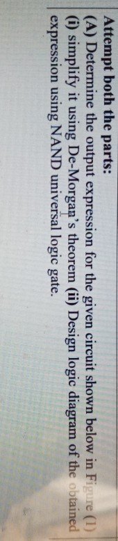 Solved Attempt both the parts: (A) Determine the output | Chegg.com