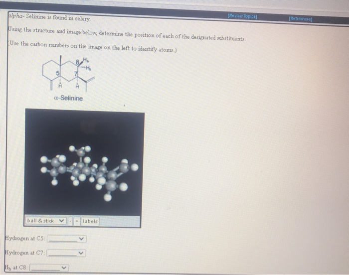 Solved [Refrence) [Review Topic Alpha-Selinine is found in | Chegg.com
