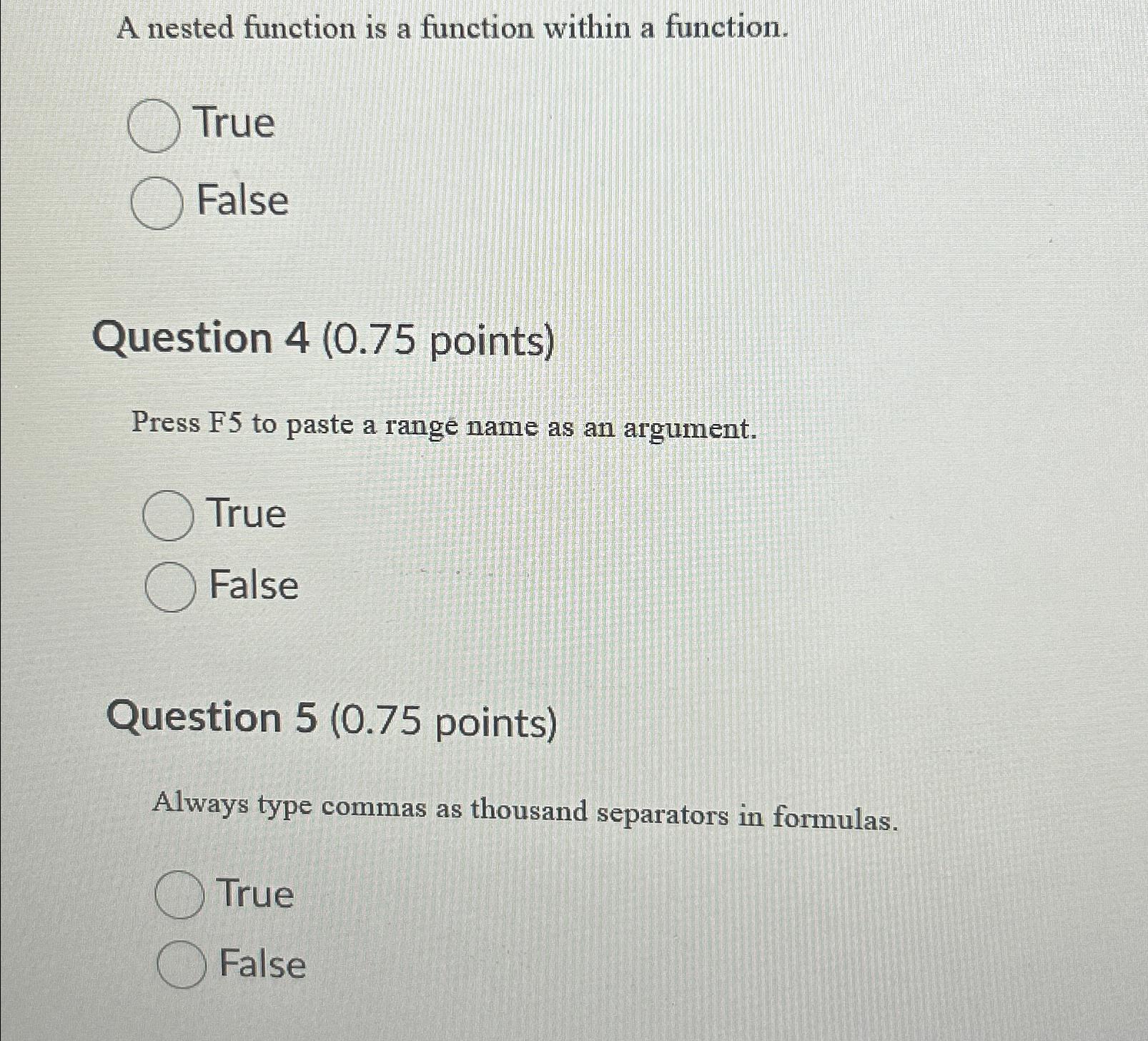 Solved A Nested Function Is A Function Within A 0498