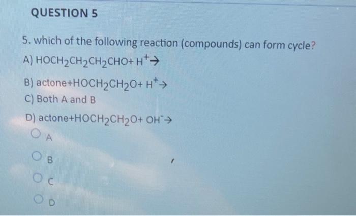 Solved 1. which one is(are) ester? A) RCHO B) RCOR C) RCOOR | Chegg.com