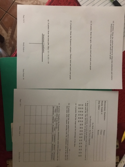 Elementary Statistics Study Guide 4 Due Date (pol) | Chegg.com Elementary Statistics Study Guide 4 Due Date (pol) | Chegg.com