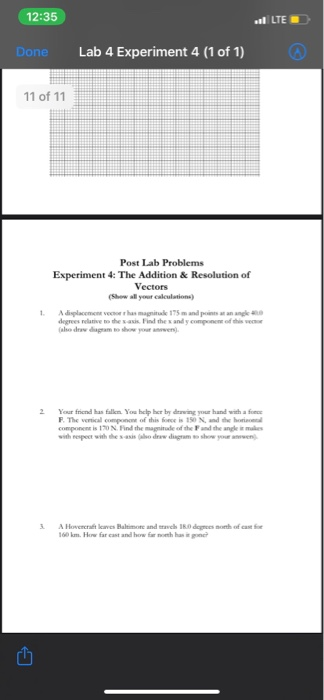 12:35 LTE Done Lab 4 Experiment 4 (1 of 1) Experiment | Chegg.com