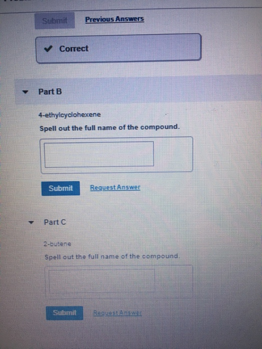 Solved Previous Answers Submit VCorrect Part B | Chegg.com