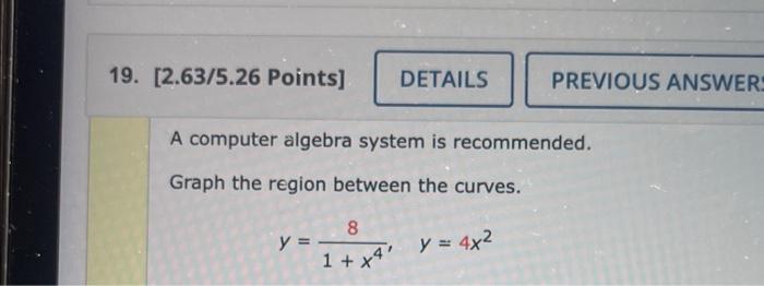 Solved A computer algebra system is recommended. Graph the | Chegg.com