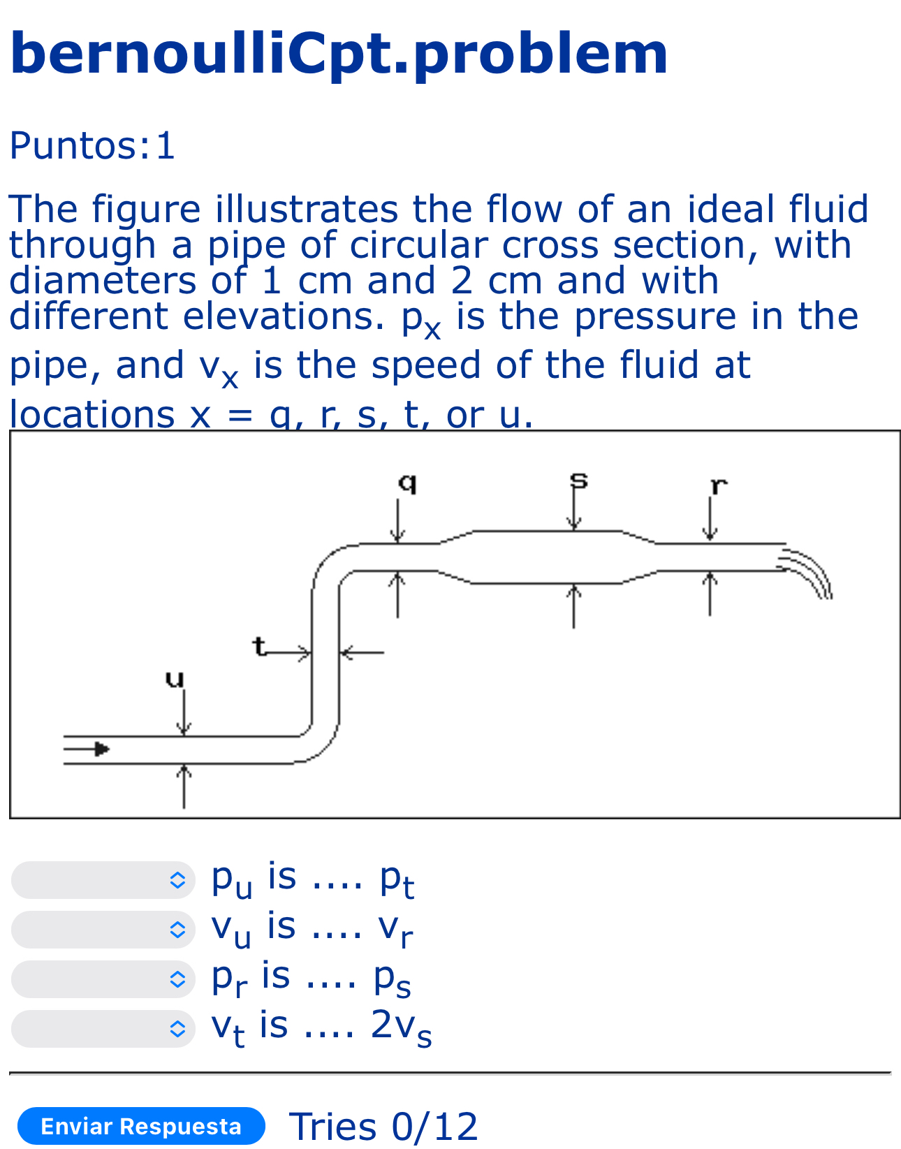 Solved bernoulliCpt.problemPuntos: 1The figure illustrates | Chegg.com
