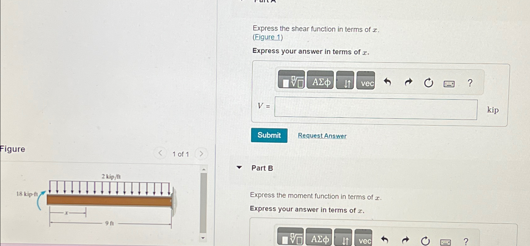 Solved Express the shear function in terms of x.(Figure | Chegg.com Solved Express the shear function in terms of x.(Figure | Chegg.com