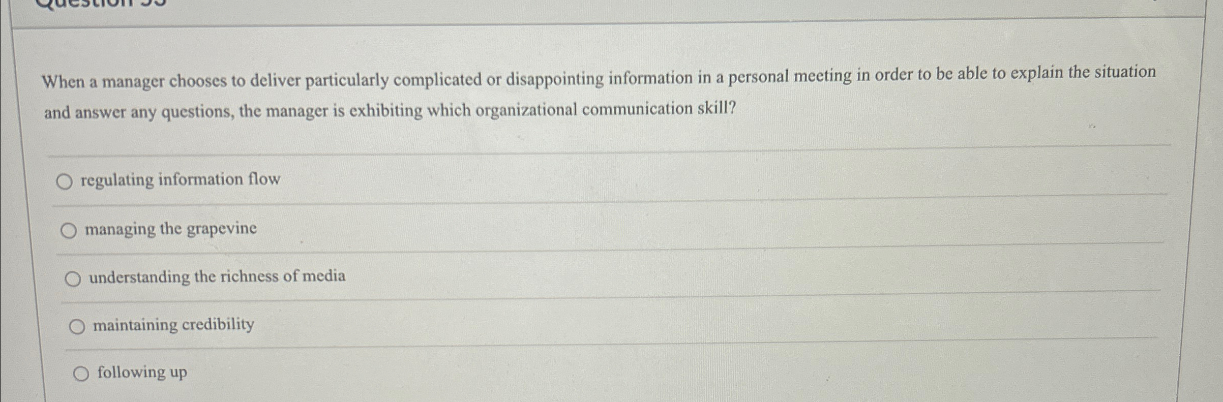 Solved When a manager chooses to deliver particularly | Chegg.com
