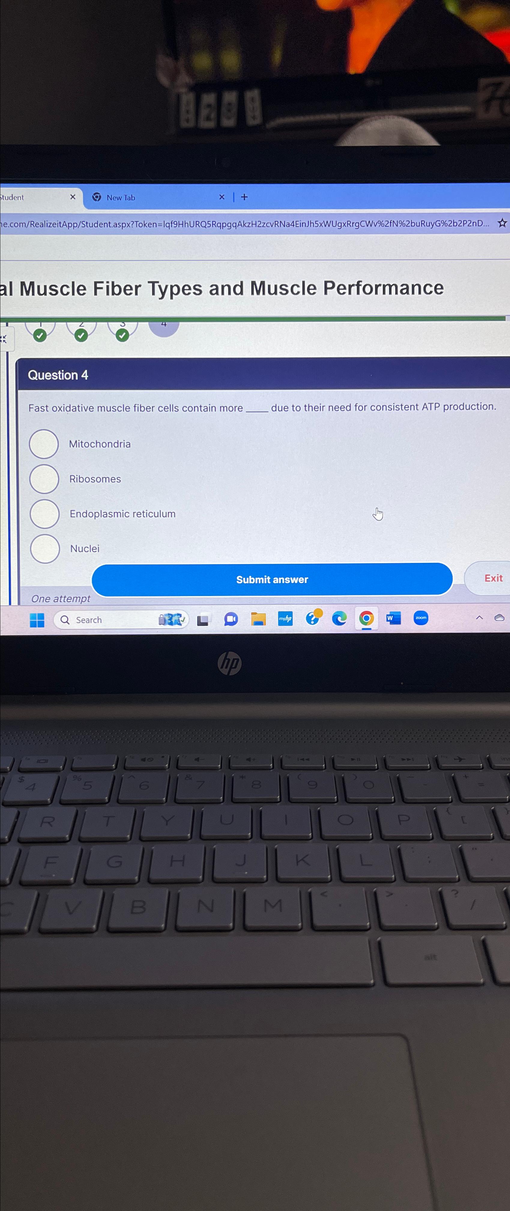 Solved al Muscle Fiber Types and Muscle PerformanceQuestion | Chegg.com