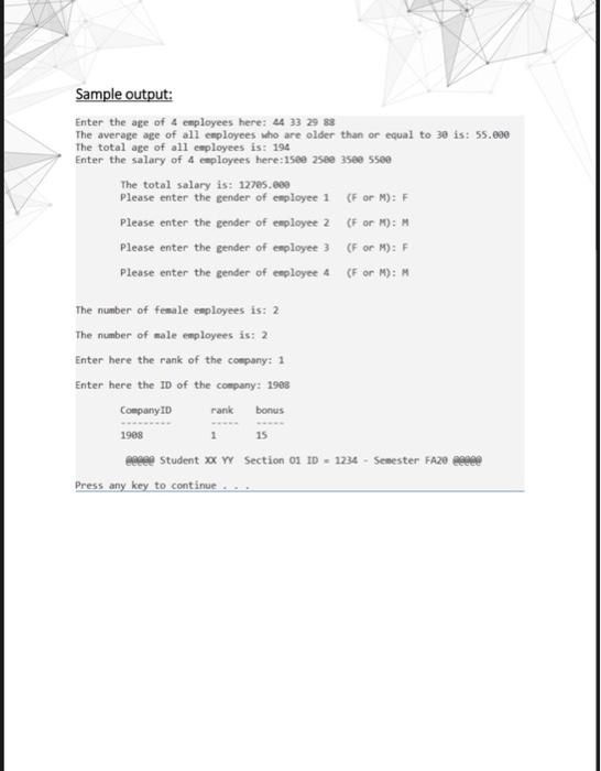 Solved Problem Write A Program That Calculates The Total 5800