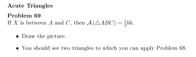 Solved Given triangle ABC we take AC as the base, fnd X on | Chegg.com
