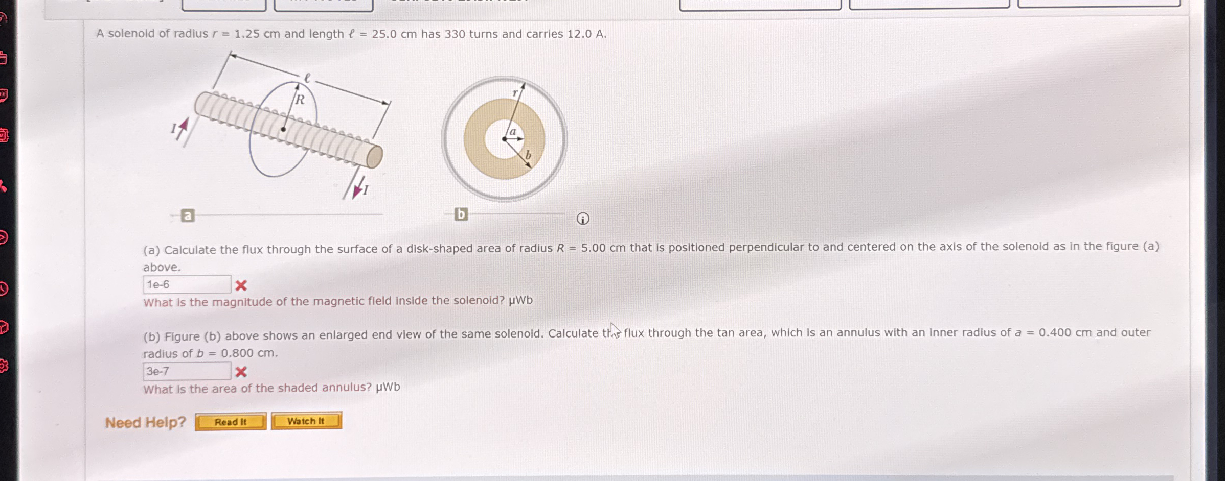 Solved A solenoid of radius r=1.25cm ﻿and length l=25.0cm | Chegg.com