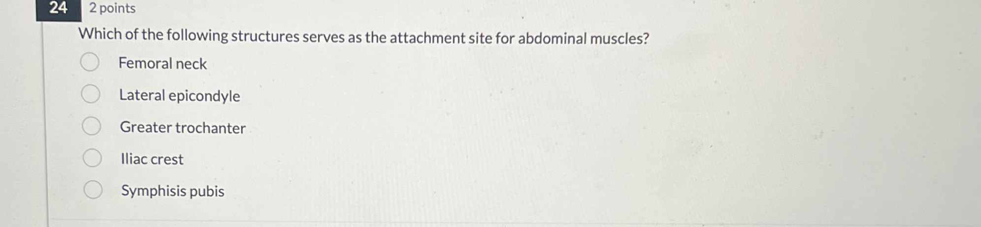Solved 242 ﻿pointsWhich of the following structures serves | Chegg.com