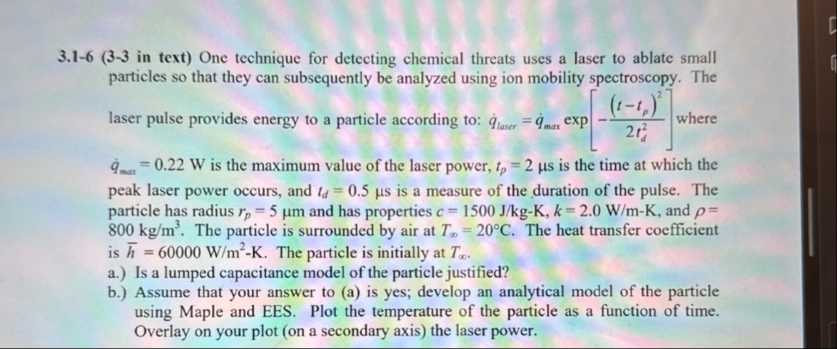 Solved 3.1-6 (3-3 ﻿in text) ﻿One technique for detecting | Chegg.com
