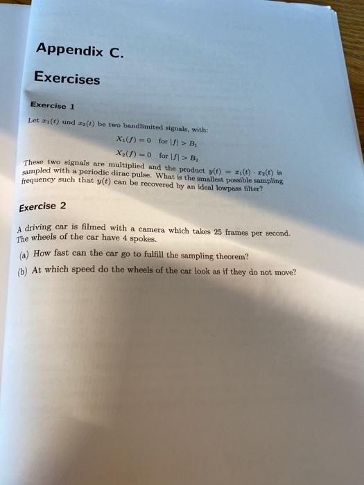 Solved Appendix C. Exercises Exercise 1 Let (e) und (6) bo | Chegg.com