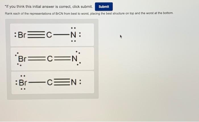 Solved "If you think this initial answer is correct, click | Chegg.com