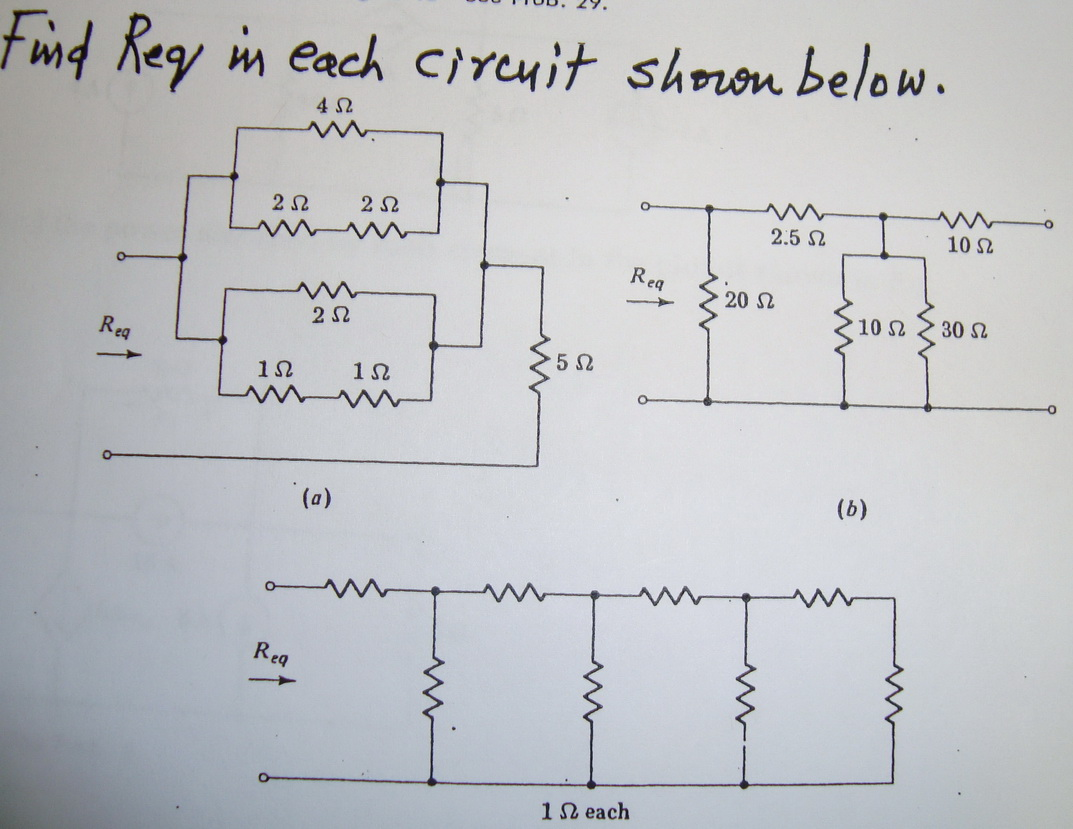 Solved Find Req in each circuit shown below. | Chegg.com