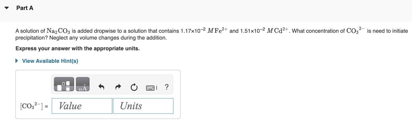 Solved A solution of Na2CO3 ﻿is added dropwise to a solution | Chegg.com