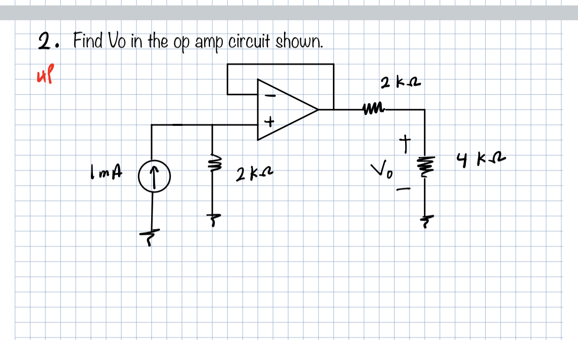 Solved Find V0 ﻿in the op amp circuit shown.uf | Chegg.com