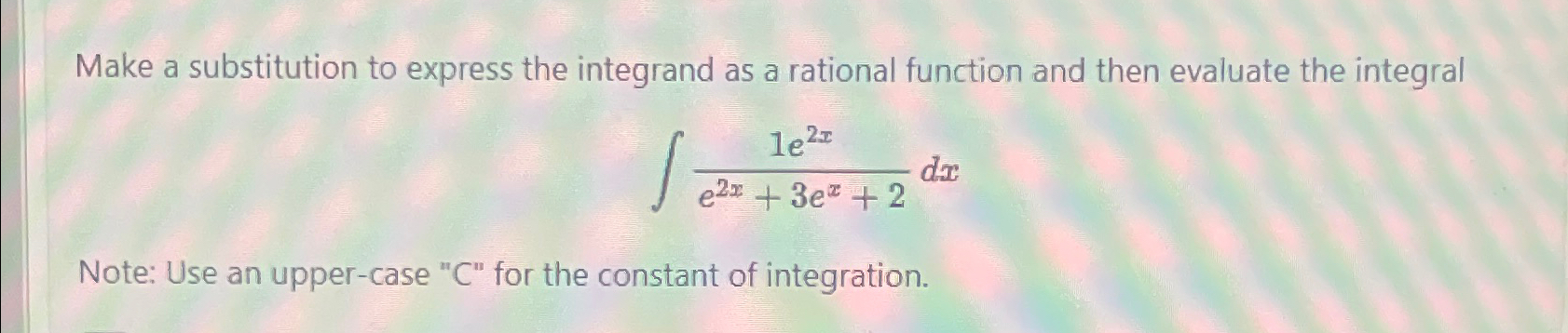 Solved Make a substitution to express the integrand as a | Chegg.com