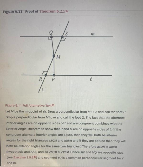 Solved 6.2.3 Complete the proof of Theorem 6.2.5므.Let ℓ and | Chegg.com