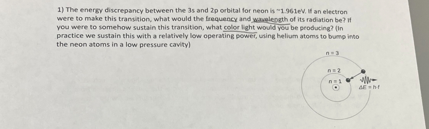 Solved The energy discrepancy between the 3s ﻿and 2p | Chegg.com
