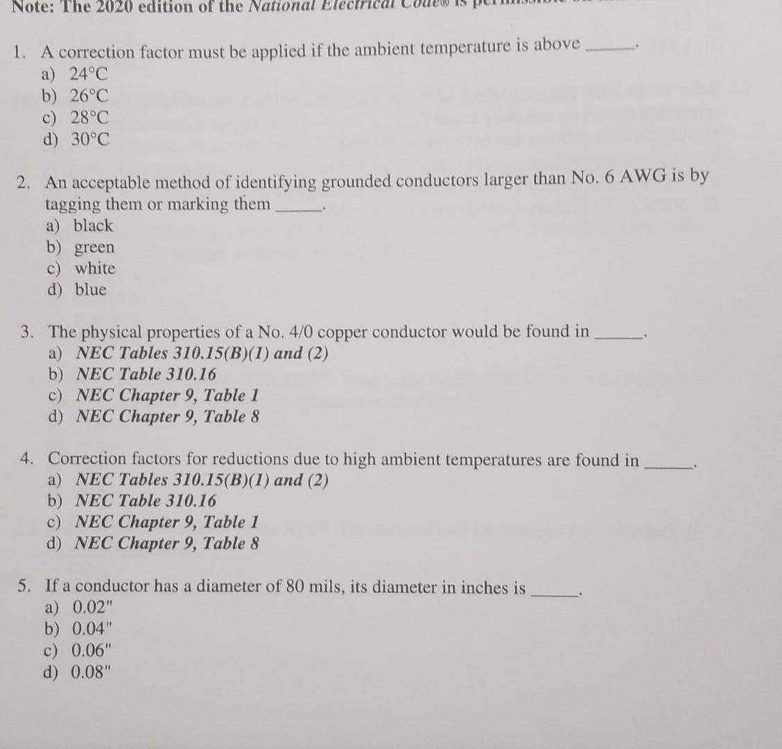 Solved 1. A correction factor must be applied if the ambient | Chegg.com