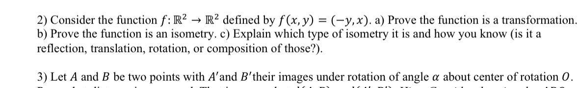 Solved Consider the function f:R2→R2 ﻿defined by | Chegg.com