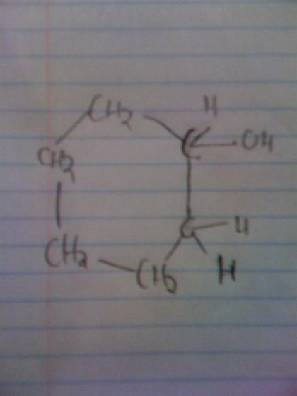 Solved above is the structure of cyclohexanol. predict the | Chegg.com