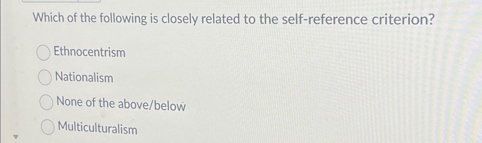 Solved Which of the following is closely related to the | Chegg.com