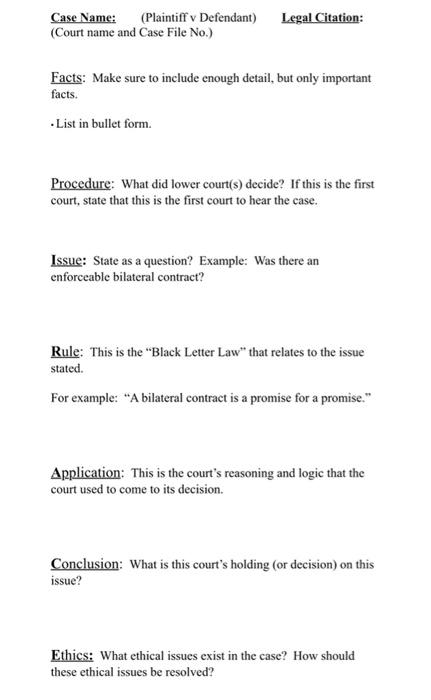 This is a case brief assignment about Lucy v Zehmer | Chegg.com