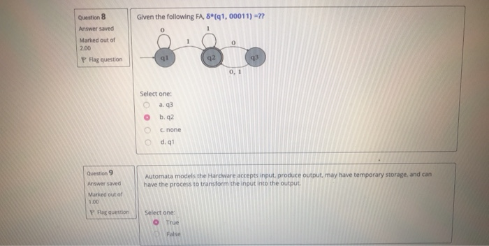 Solved 57 - Theory of Computation Sect.21) Question 1 Not | Chegg.com