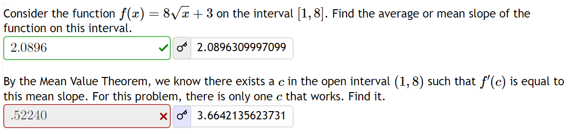 Solved Consider the function f(x)=8x2+3 ﻿on the interval | Chegg.com