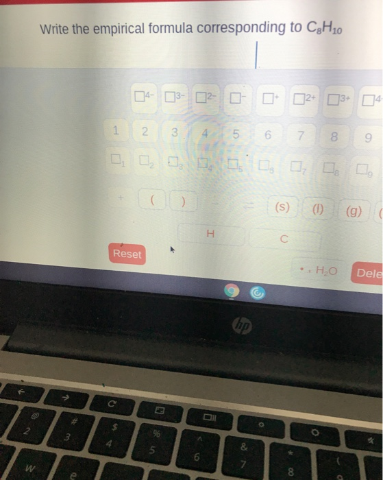 Solved Write the empirical formula corresponding to C3H10 1 | Chegg.com