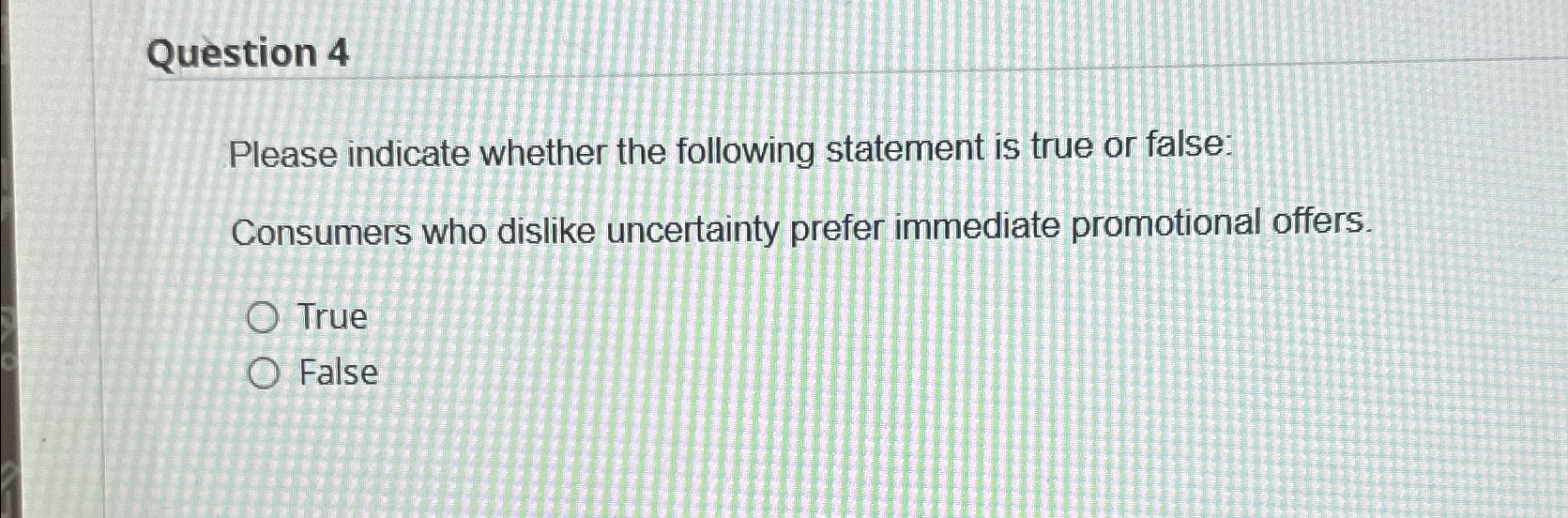 Solved Question 4Please indicate whether the following | Chegg.com