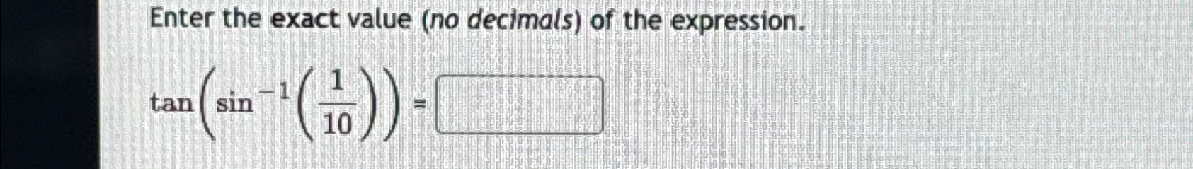 Solved Enter the exact value (no decimals) ﻿of the | Chegg.com