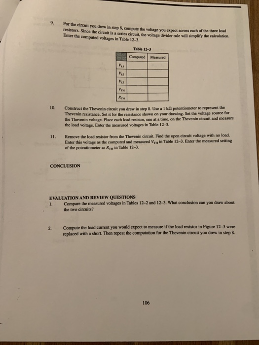 Solved 512 Thevenin's Theorem Name Date Class READING Text, | Chegg.com