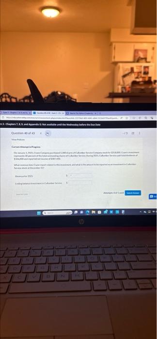 Exam 3 - Chapters 7, 8, 9, and Ap X WP Question 40 of | Chegg.com Exam 3 - Chapters 7, 8, 9, and Ap X WP Question 40 of | Chegg.com