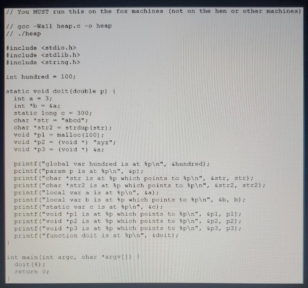 Solved Static memory is for code, constants and global | Chegg.com Solved Static memory is for code, constants and global | Chegg.com