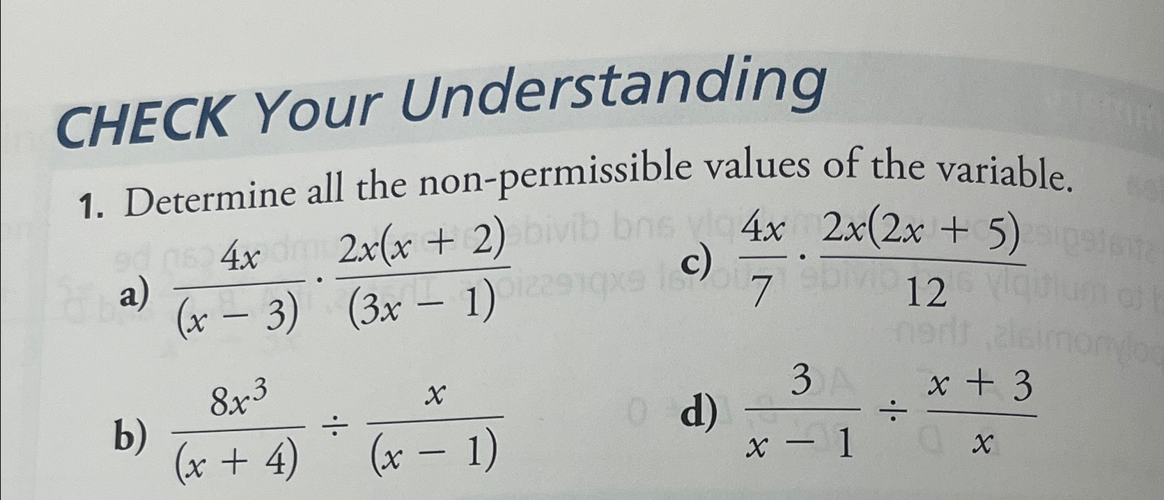 Solved CHECK Your UnderstandingDetermine all the | Chegg.com