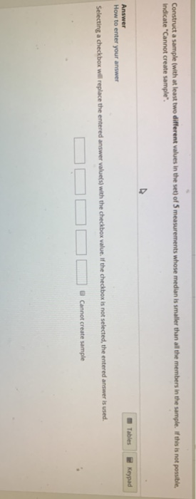 Solved Construct a sample (with at least two different | Chegg.com