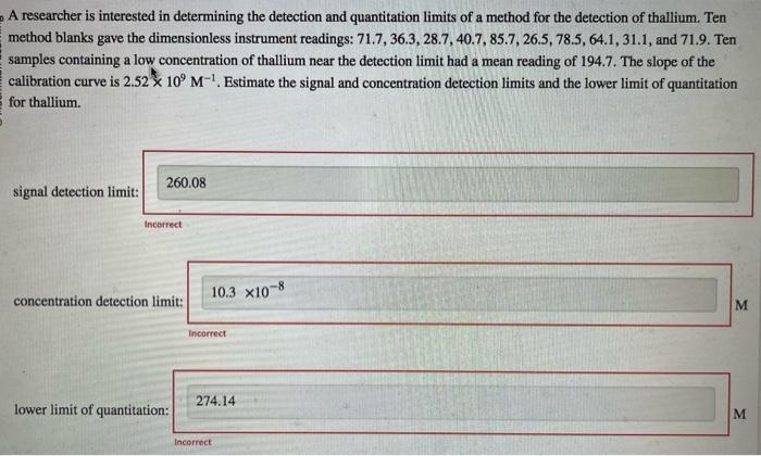 Solved A researcher is interested in determining the | Chegg.com