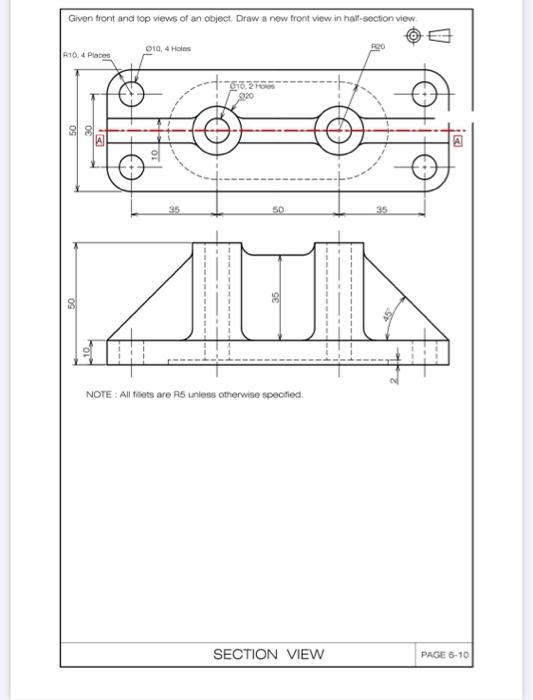 Solved Given two-view orthographic drawings sketch the new | Chegg.com
