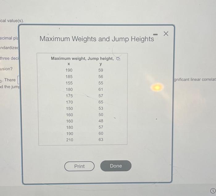 Solved ical value(s). Maximum Weights and Jump HeightsThe | Chegg.com